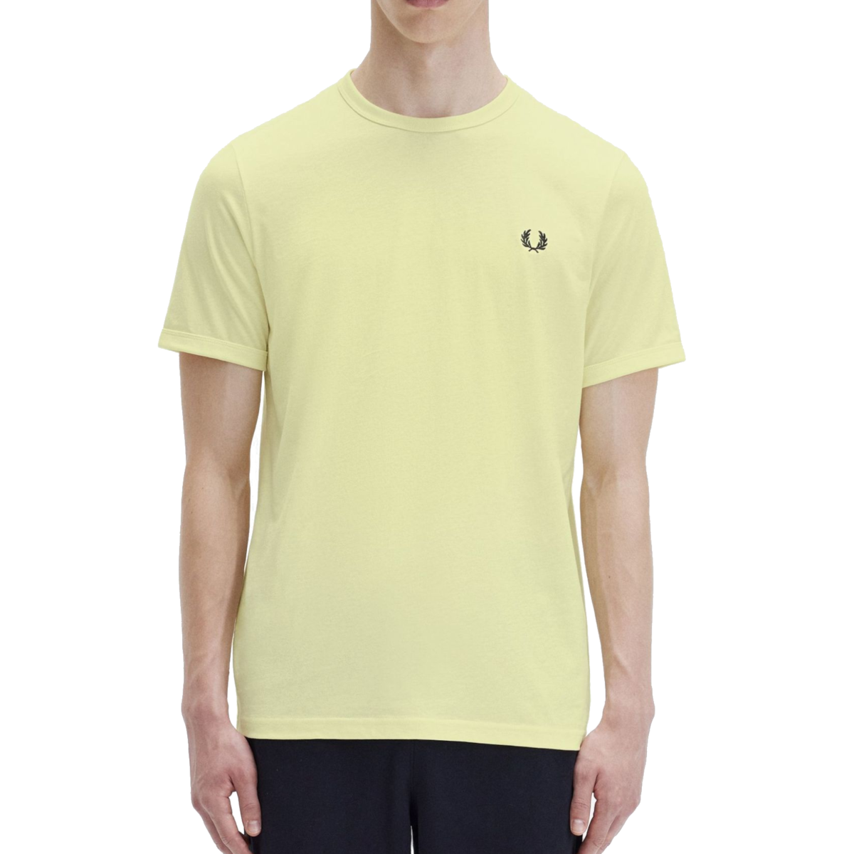 Fred Perry - Ringer T-Shirt - Wax Yellow - Specialista in maglie da ...